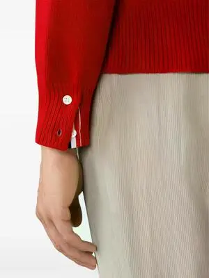 Thom Browne Intarsia-knit Zip-up Hoodie