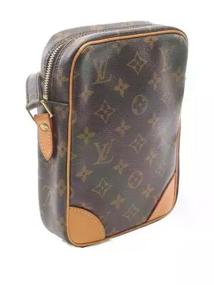 LOUIS VUITTON 2004 Monogram Danube Crossbody Bag - Brown