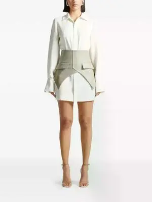Manière De Voir Corset Shirt Dress