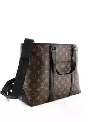LOUIS VUITTON Weekend Macassar Monogram Canvas Pm Tote Bag