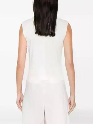 Vince Sleeveless Cowl-neck Top