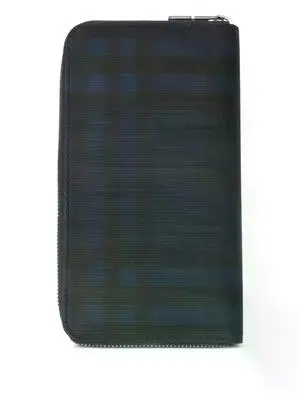 Burberry Check-pattern Zip-closure Wallet