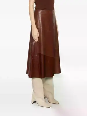 ARMA Panelled Midi Skirt - Brown