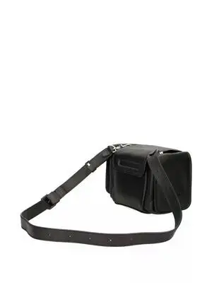 VIC MATIE Leather Crossbody Bag With Logo Lettering