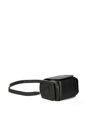 VIC MATIE Leather Crossbody Bag With Logo Lettering