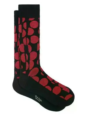 Paul Smith Patterned Socks - Black