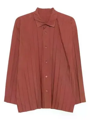 Men's Pleated Button Down Shirts