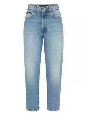 Philipp Plein Contrast Stitching Jeans For Women