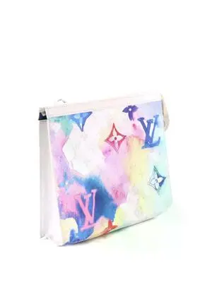LOUIS VUITTON Limited Edition Monogram Watercolor Canvas Mm Clutch - Multicolour
