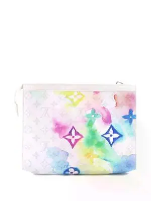 LOUIS VUITTON Limited Edition Monogram Watercolor Canvas Mm Clutch - Multicolour