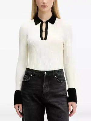 Hugo Logo-embellished Ribbed Top