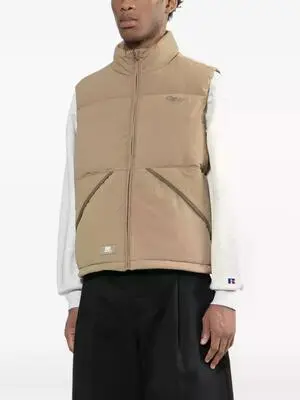 CHOCOOLATE Logo-embroidered Gilet - Neutrals