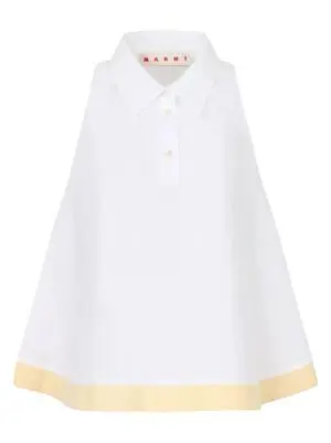 Marni Polo-collar Contrast-hem Shirt