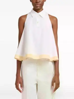 Marni Polo-collar Contrast-hem Shirt
