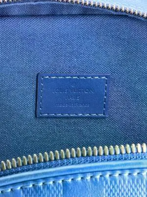 LOUIS VUITTON Michael Nm Damier Infini Leather Backpack - Blue