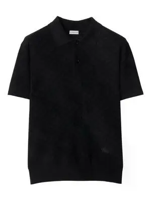 Burberry Check Wool Polo Shirt