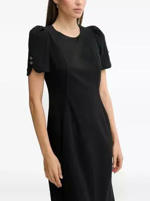 Dkny Puff-sleeve Mini Dress