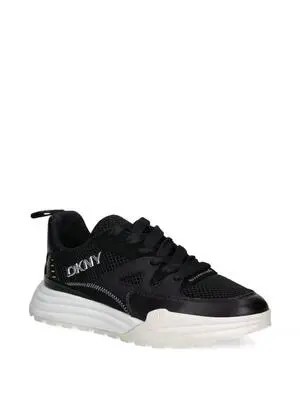 Dkny Zanira Logo Lettering Sneakers - Black