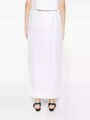 Posse Emma Long Pencil Skirt - White