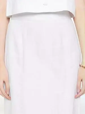 Posse Emma Long Pencil Skirt - White