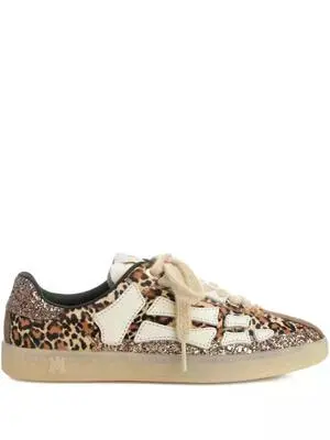 Amiri Pacific Bones Leopard-print Sneakers