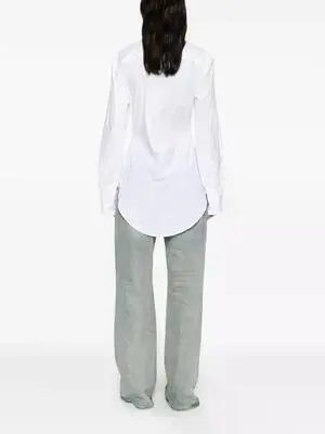JEAN PAUL GAULTIER Bra-print Cotton Shirt - White