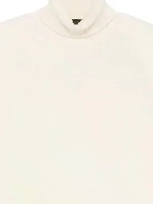 DELL'OGLIO Roll Neck Sweater - White
