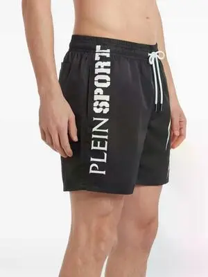 PLEIN SPORT Swim Shorts - Black