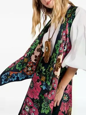 La DoubleJ Floral-print Gilet