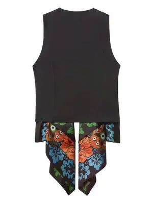La DoubleJ Floral-print Gilet