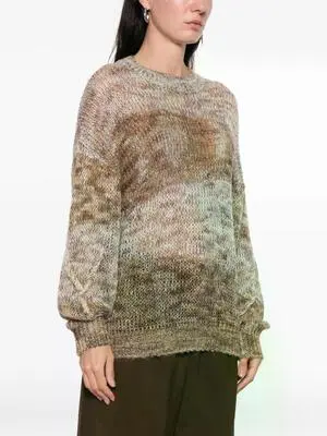 OPEN YY Shimmer Striped Sweater