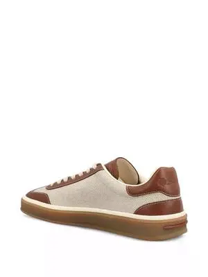 Loro Piana Embossed Logo Tennis Walk Sneakers