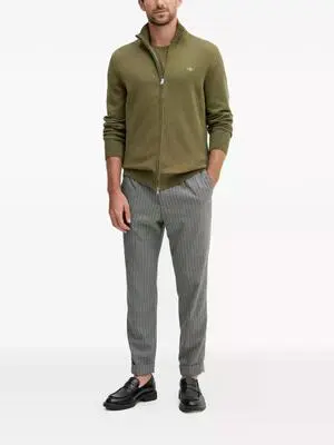 Gant Zip-up Cotton Cardigan