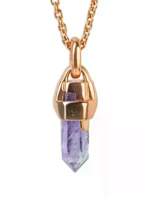 PARTS OF FOUR Sterling Silver Talisman Amethyst Pendant Necklace - Gold