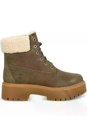 Timberland Stone Street Faux-fur Platform Boots - Brown