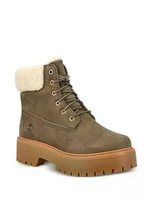 Timberland Stone Street Faux-fur Platform Boots - Brown