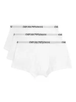 Emporio Armani Logo-waistband Boxers - White