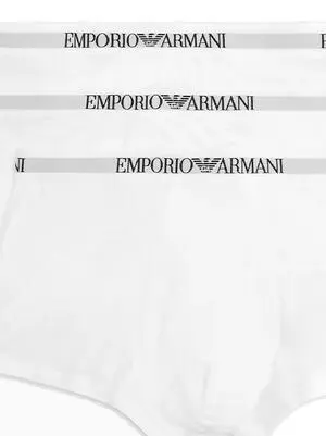Emporio Armani Logo-waistband Boxers - White
