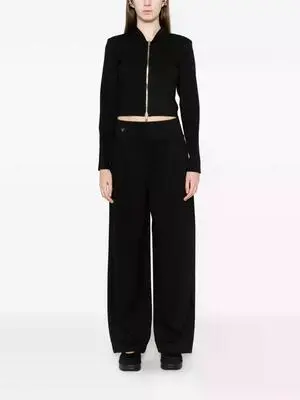 MACRON Pleated Wide-leg Trousers