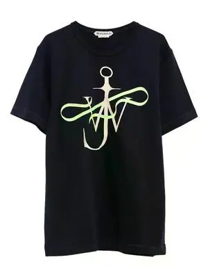 JW Anderson Anchor-graphic T-shirt - Blue