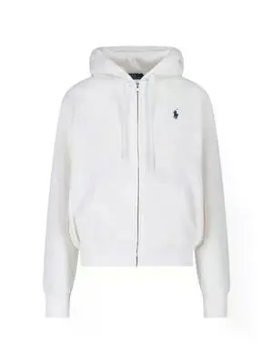 Polo Ralph Lauren Full-zip Fleece Hoodie - White