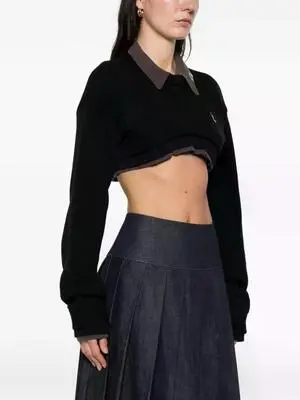 Mihara Yasuhiro Layered Cropped Sweater