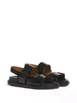 Marni Fussbett Double-strap Sandals - Black