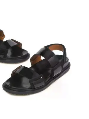 Marni Fussbett Double-strap Sandals - Black