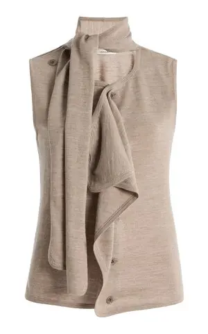 LEMAIRE Ruffled Wool-blend Cardigan