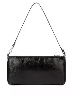 COURREGES Logo-plaque Zipped Pouch - Black