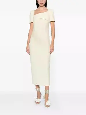 Roland Mouret Square-neck Twisted Maxi Dress