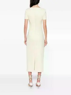 Roland Mouret Square-neck Twisted Maxi Dress
