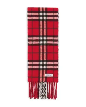 Burberry Narrow Check Cashmere Scarf