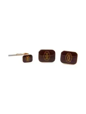 CARTIER 1980s Logo Link Set